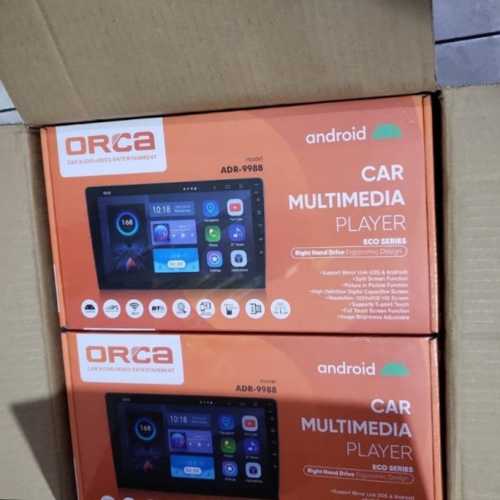 Jual head unit 9 inch android os 10 orca adr-9988 new versi 2021 ...