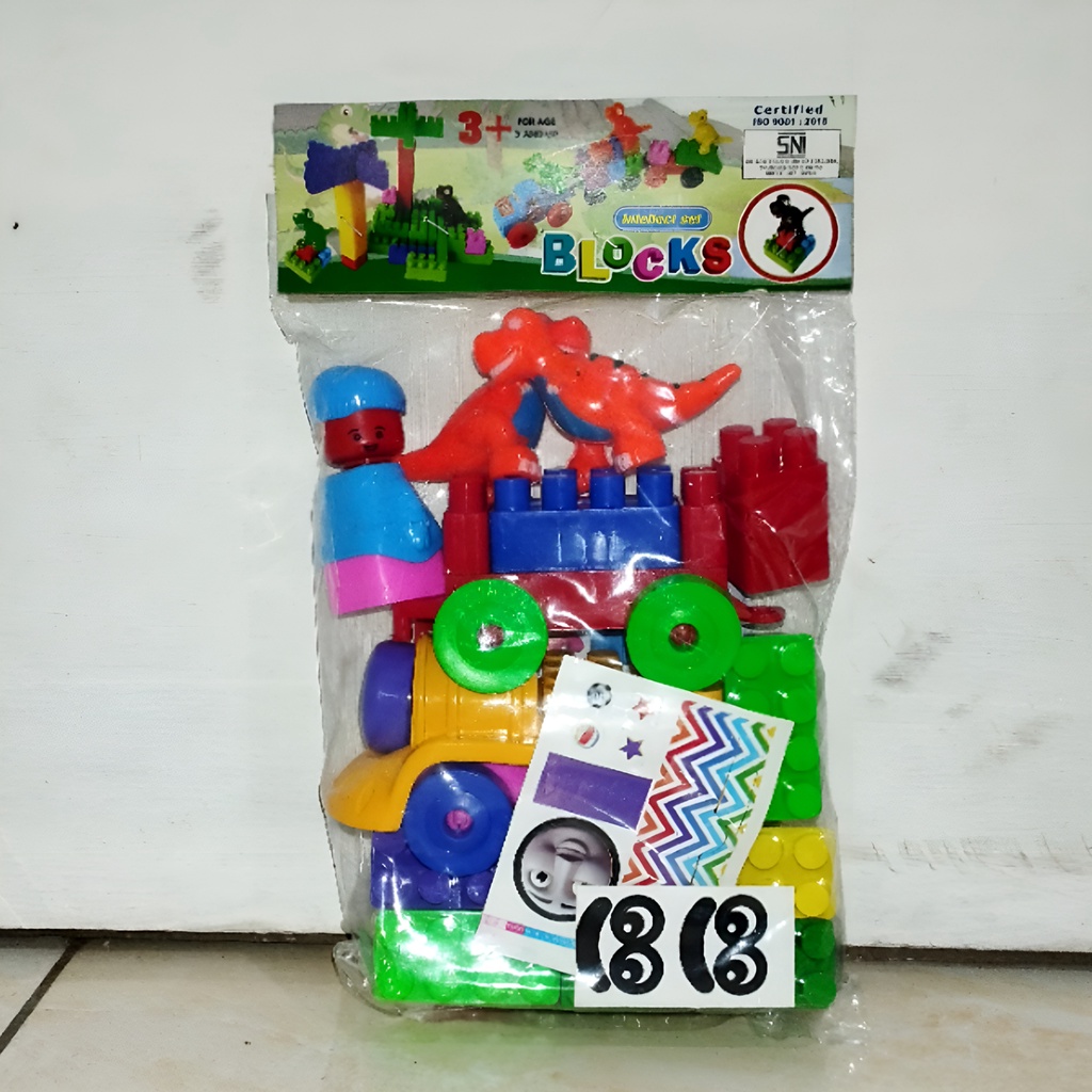 Jual Mainan Anak Blocks Susun Bongkar Pasang Isi 32Pcs | Shopee Indonesia