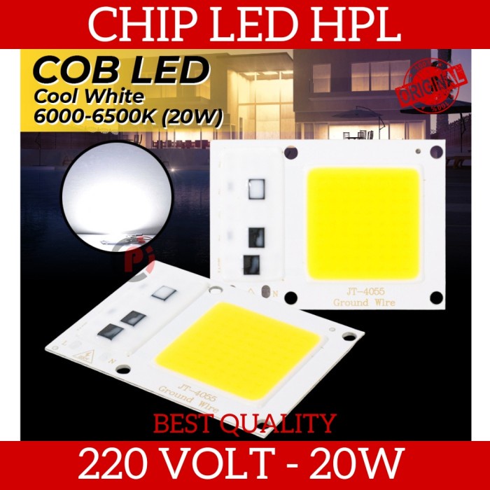 Jual Chip Ganti Lampu Sorot COB LED HPL Floodlight Warm / White 220V ...