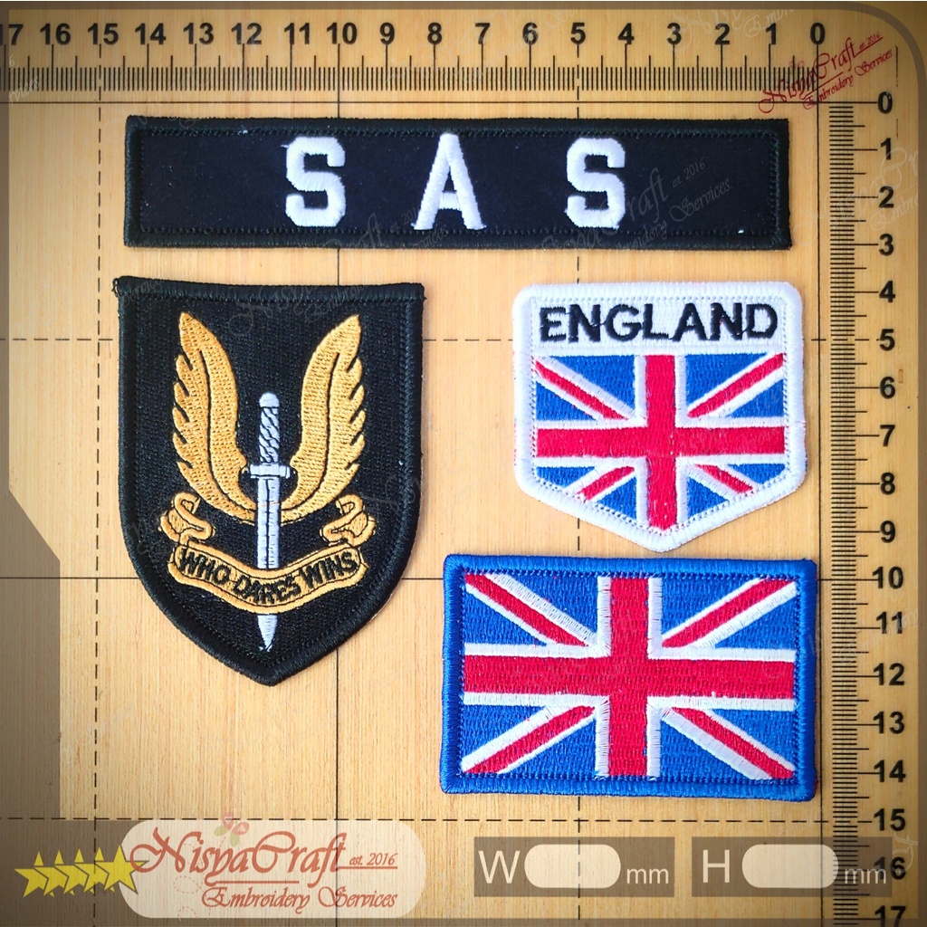 Jual NCEP01100-0531 British Army SAS Special Air Service Who Dares wins (Pack 1) | TAD morale ...