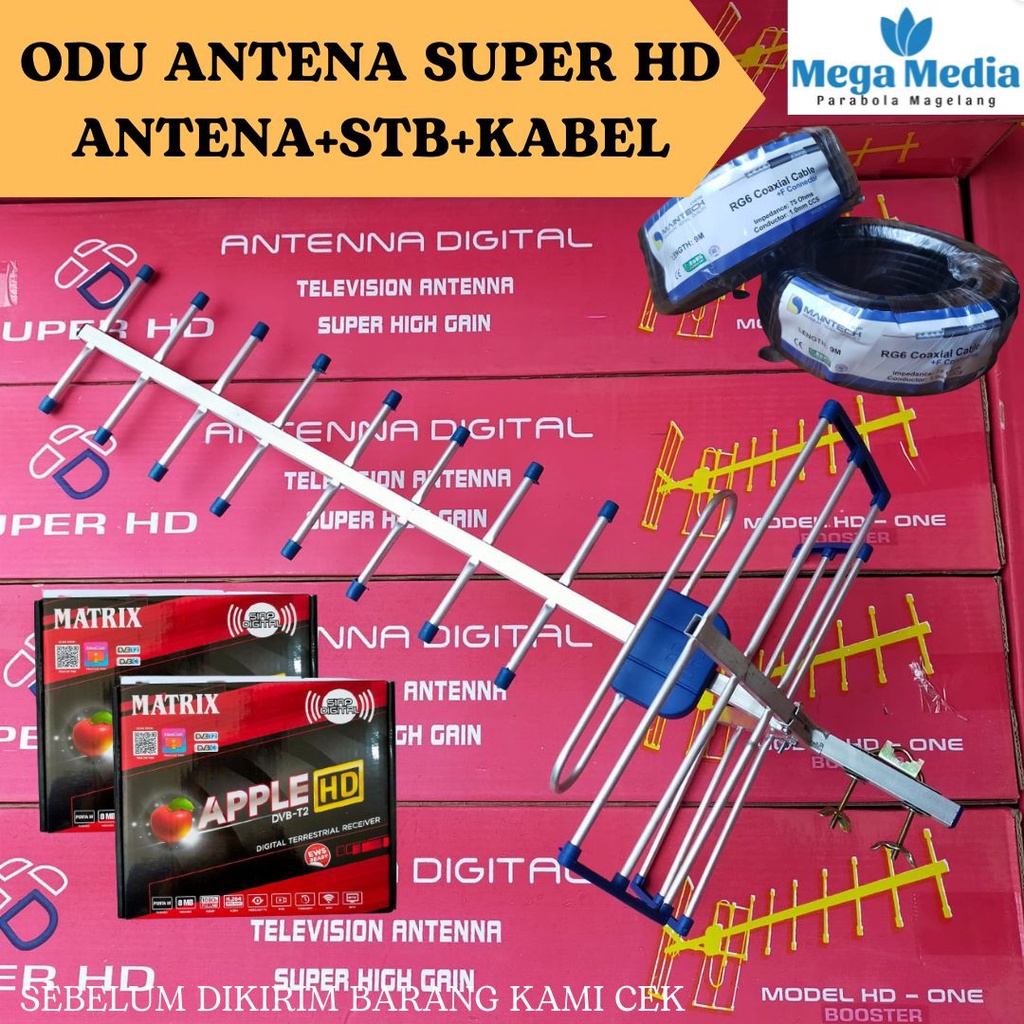 Jual Paket Antena Super Hd Bonus STB dan Kabel | Shopee Indonesia