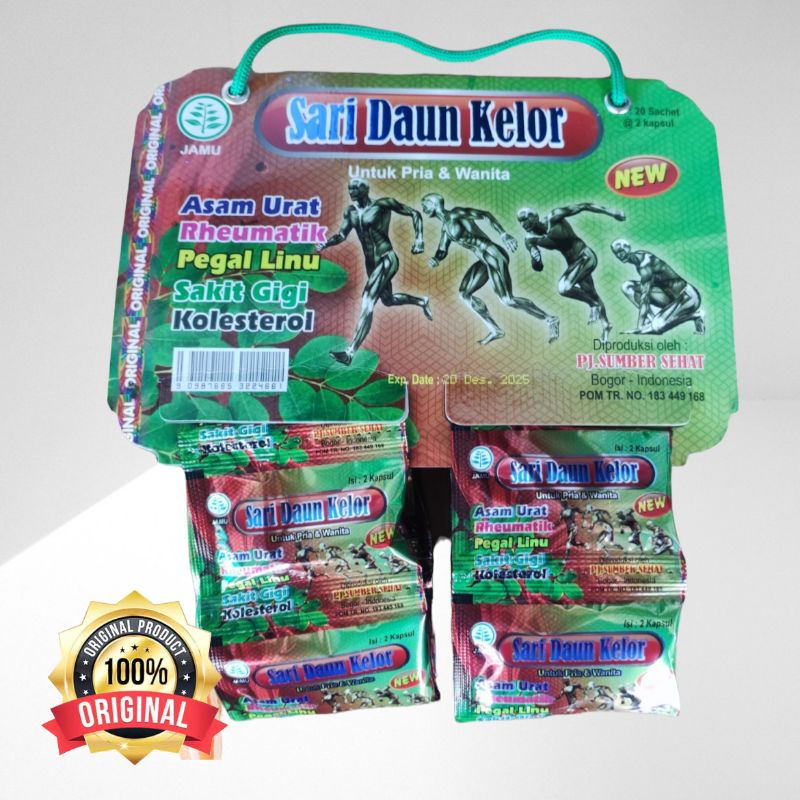 Jual Kapsul Sari Daun Kelor Obat Asam Urat Herbal Tradisional 100% ...