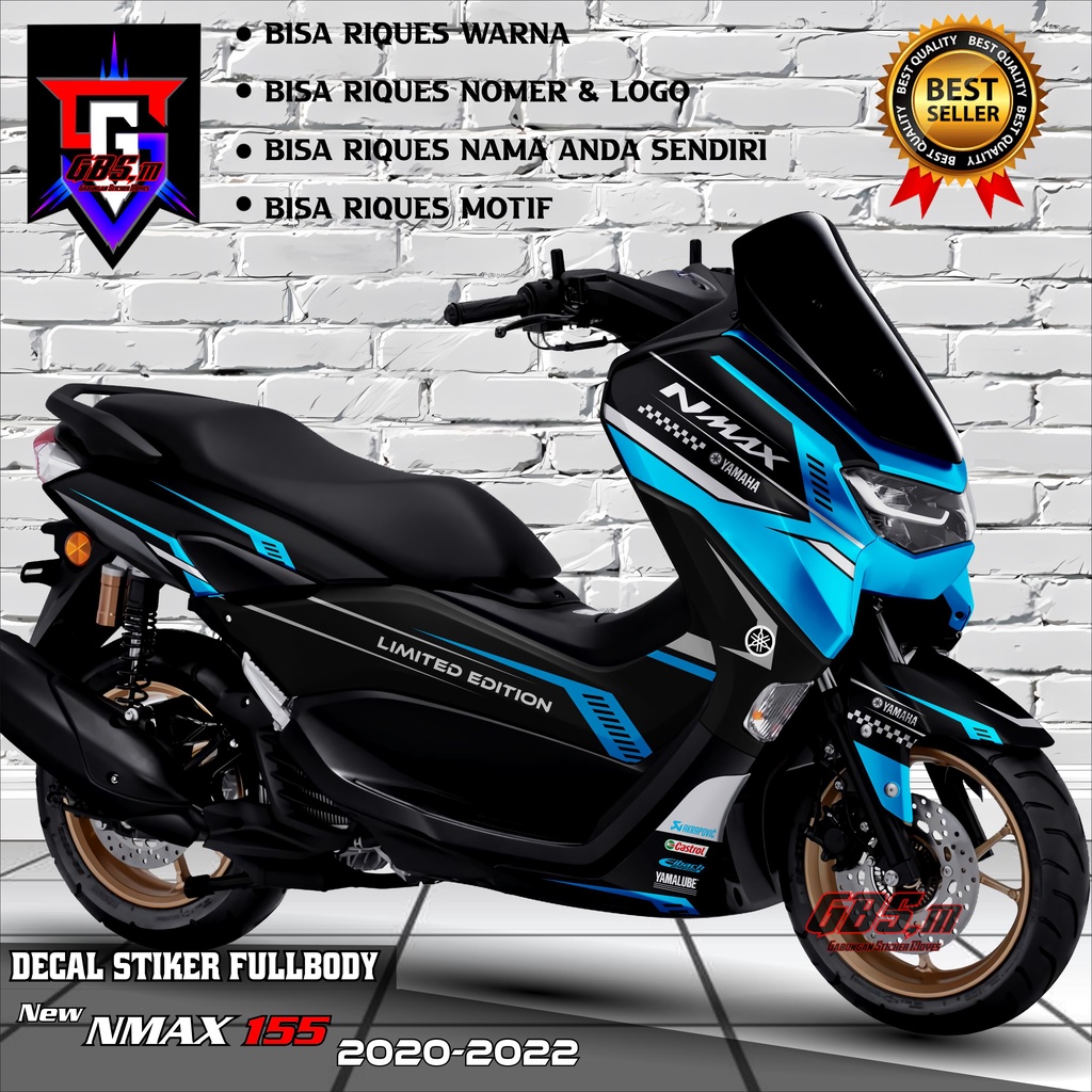Jual (COD) stiker decal motor nmax new 155 2020 2022 fullbody sticker ...