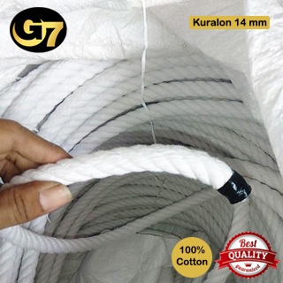 Jual Tali Tambang Kain Bahan Katun 14mm 16mm Tali Kuralon Cotton Rope ...