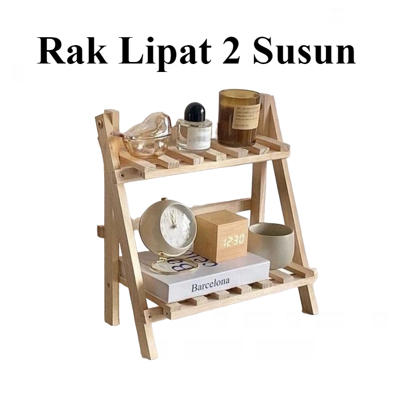 Jual Rak Susun kayu Mini Serbaguna | Rak Meja Rakit Multifungsi ...