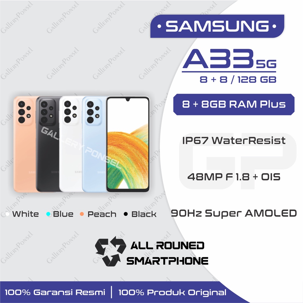 Jual Samsung Galaxy A33 5G 8/128 GB - Garansi Resmi | Shopee Indonesia