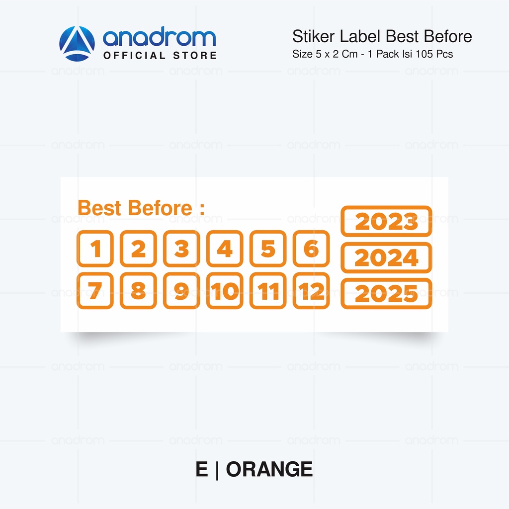 Jual Sticker Label Best Before | Sticker Label Expired Date | Size 5x2 ...
