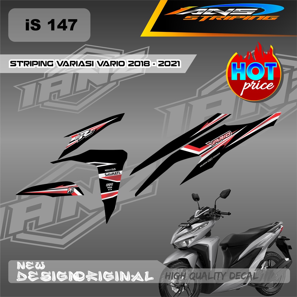 Jual DECAL VARIO STRIPING 110 OLD / HONDA VARIO LIST DECAL BODY SEMI ...