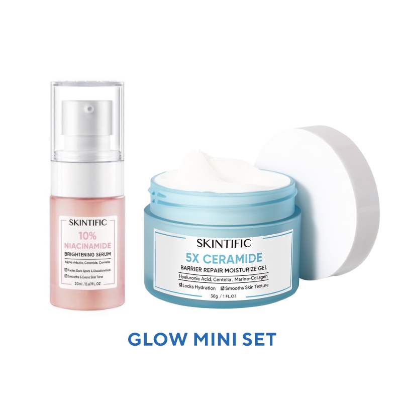 Jual SKINTIFIC Glow Mini Set (Exclusive BeautyHaul) | Shopee Indonesia