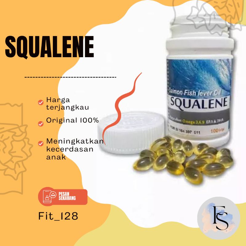 Jual Squalene Original - Kapsul Minyak Ikan Salmon 100 Kapsul | Shopee ...