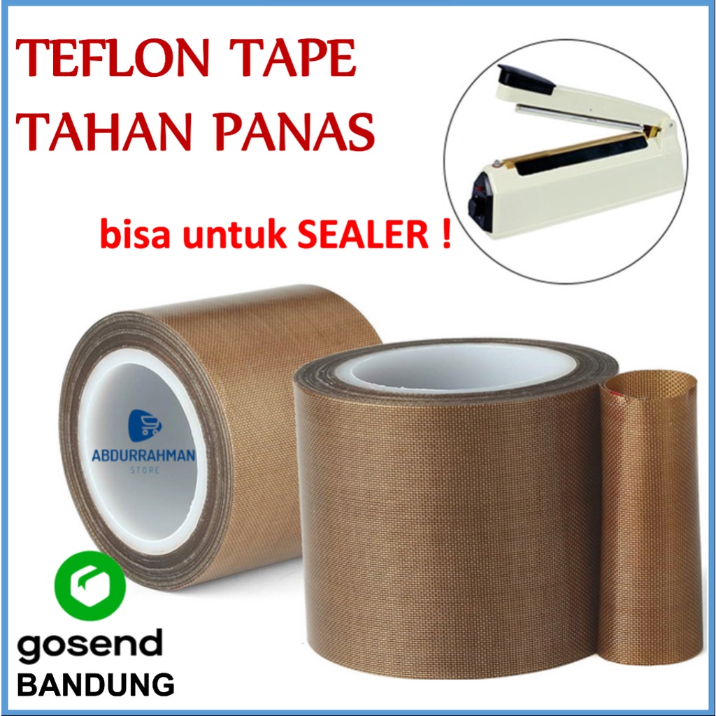 Jual Isolasi Solasi Lakban PTFE Tape Tahan Panas Teflon Mesin Press ...