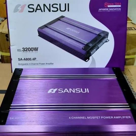 Jual Power Amplifier Mobil 4 Channel Sansui Sa - A800.4P Original ...