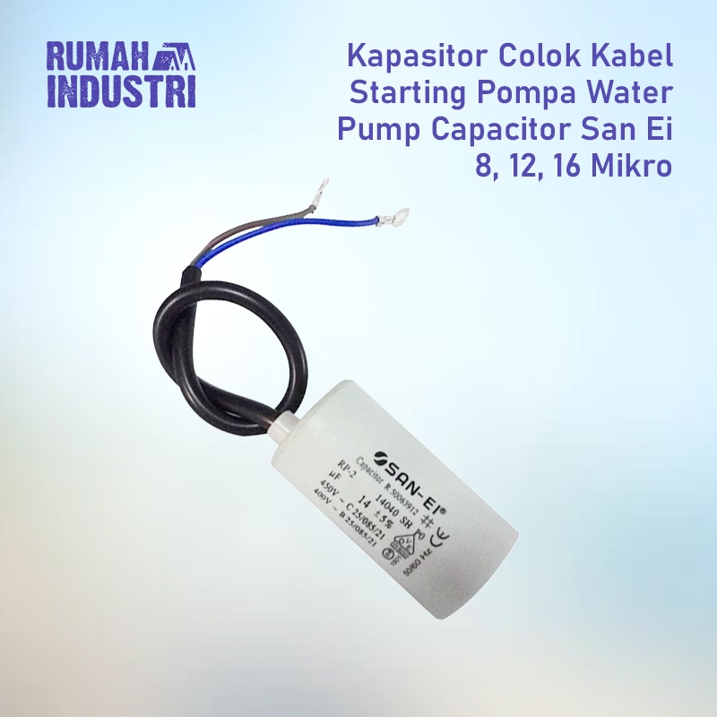 Jual TAHAN! Kapasitor Kabel Colok Pompa Starting Water Pump Capacitor ...