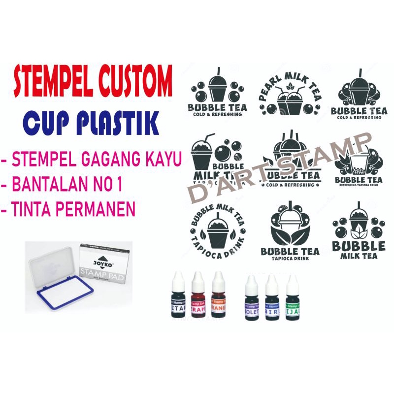 Jual STEMPEL CUP PLASTIK CUSTOM | Shopee Indonesia
