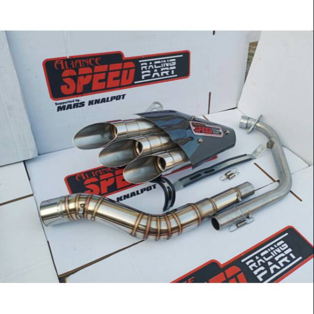 Jual KNALPOT Cabang 3 Triboll Racing Original Produk Mars knalpot Tiger ...