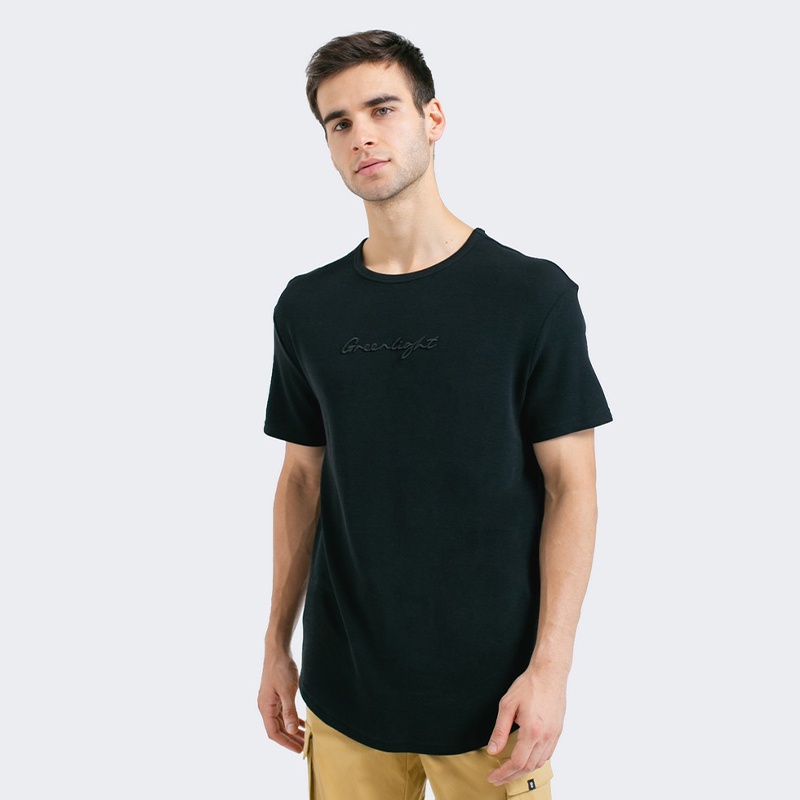Jual Greenlight Kaos Lengan Pendek Pria Regular Fit Logo Katun T-Shirt Man Casual Cotton Tee ...