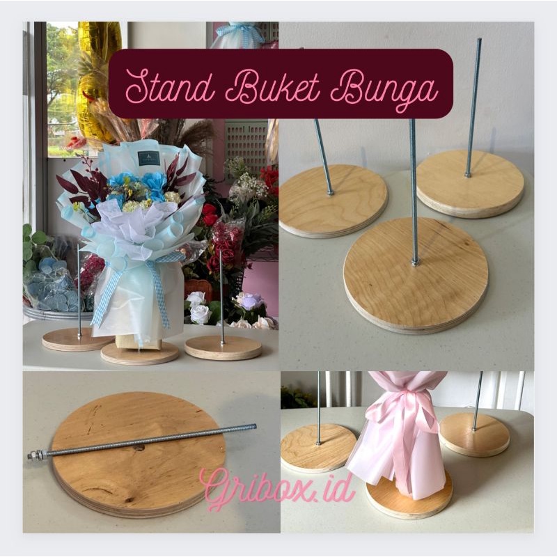 Jual standing bouquet/stand bucket/Display Bouquet bunga/ Holder buket ...