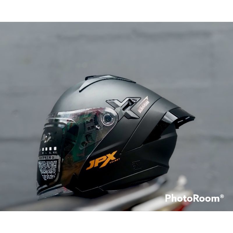 Jual HELM JPX NOVA X V2 HITAM DOP PAKET GANTENG SPOILER DOBLE VISOR ...