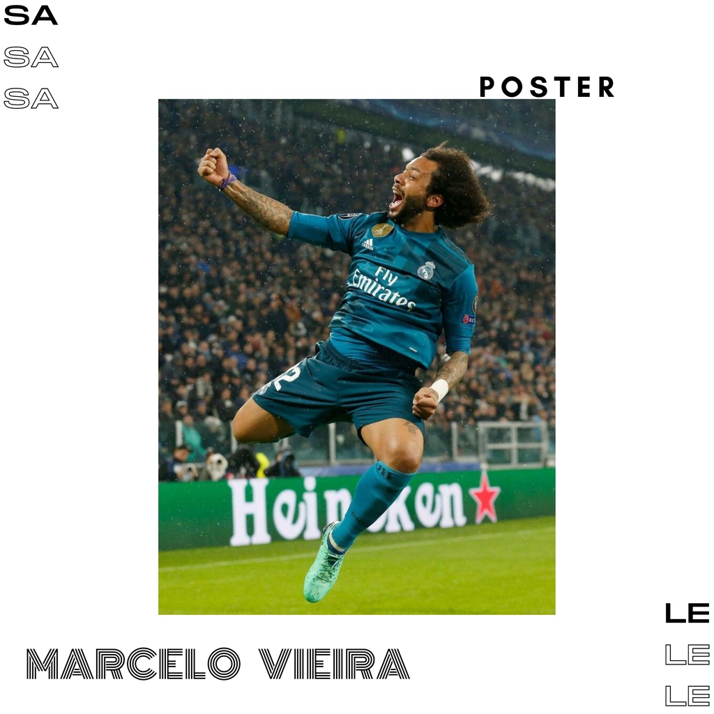 Jual POSTER DINDING MARCELO VIEIRA - Ukuran A3/A4 (Bisa Custom Gambar ...