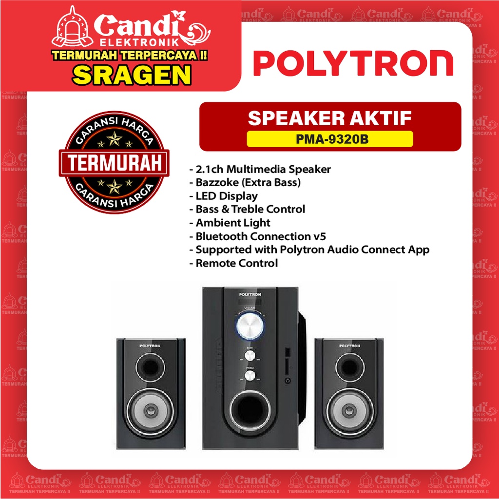 Jual POLYTRON Speaker Aktif PMA-9320B | Shopee Indonesia