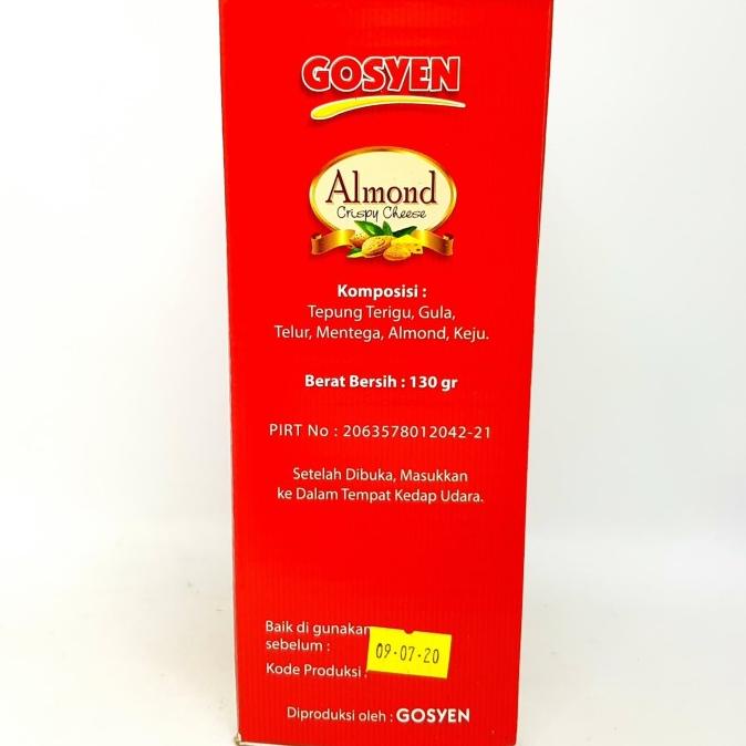 Jual GOSYEN ALMOND CRISPY CHEESE 130gr | OLEH KHAS ASLI SURABAYA ...