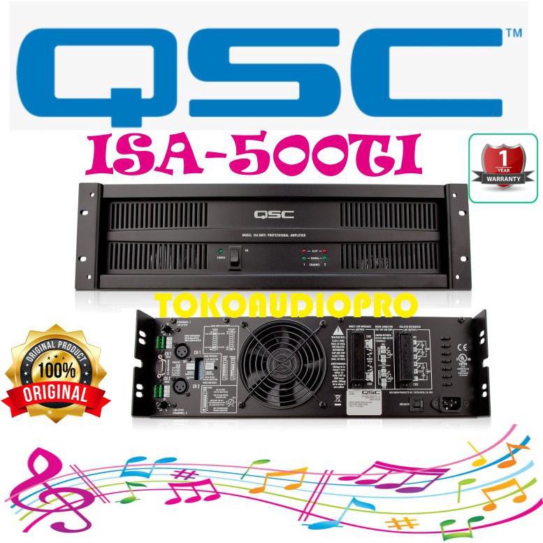 Jual Power QSC ISA-500Ti 2-Channel Power Amplifier Original qsc500ti ...