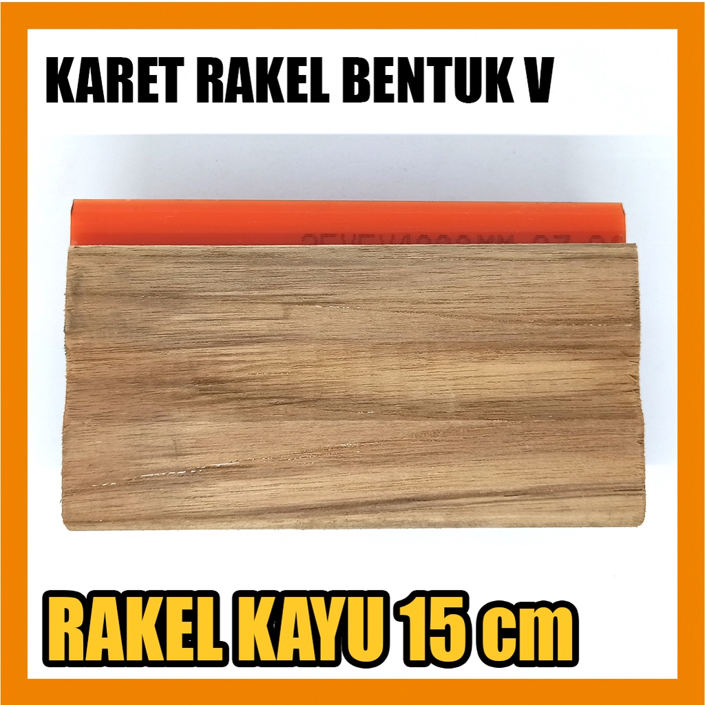 Jual Rakel Sablon Kayu 15 cm Karet Lancip | Shopee Indonesia
