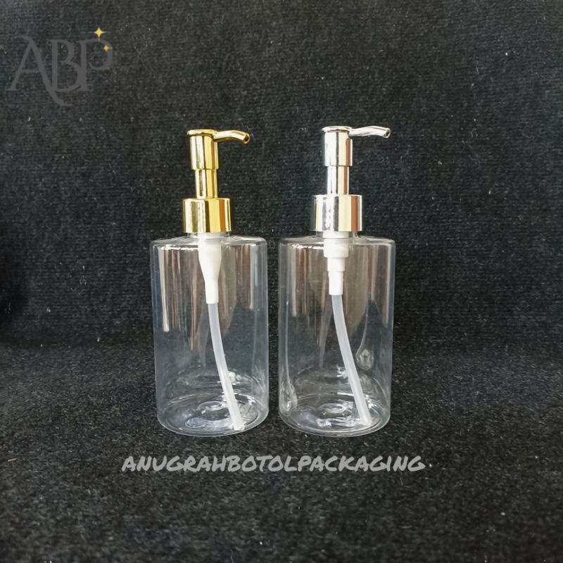 Jual Botol Pump 250 ml Rf dioly Bening/Botol Pump 250 ml Tutup Pump Luxury Gold silver Wadah ...