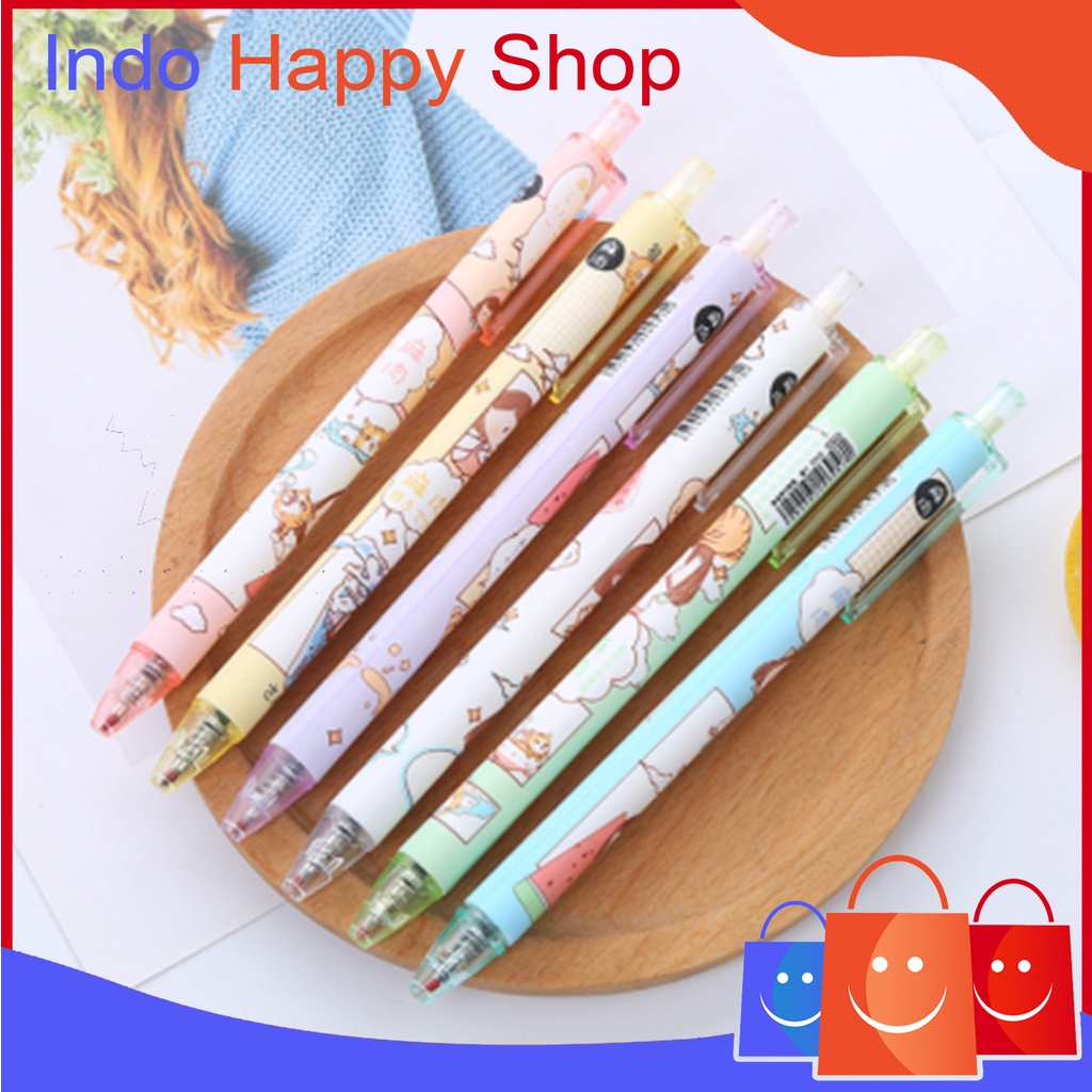 Jual Pulpen Gel Motif Cartoon Pulpen Pelajar Dan Kantor Pena Lucu Motif ...