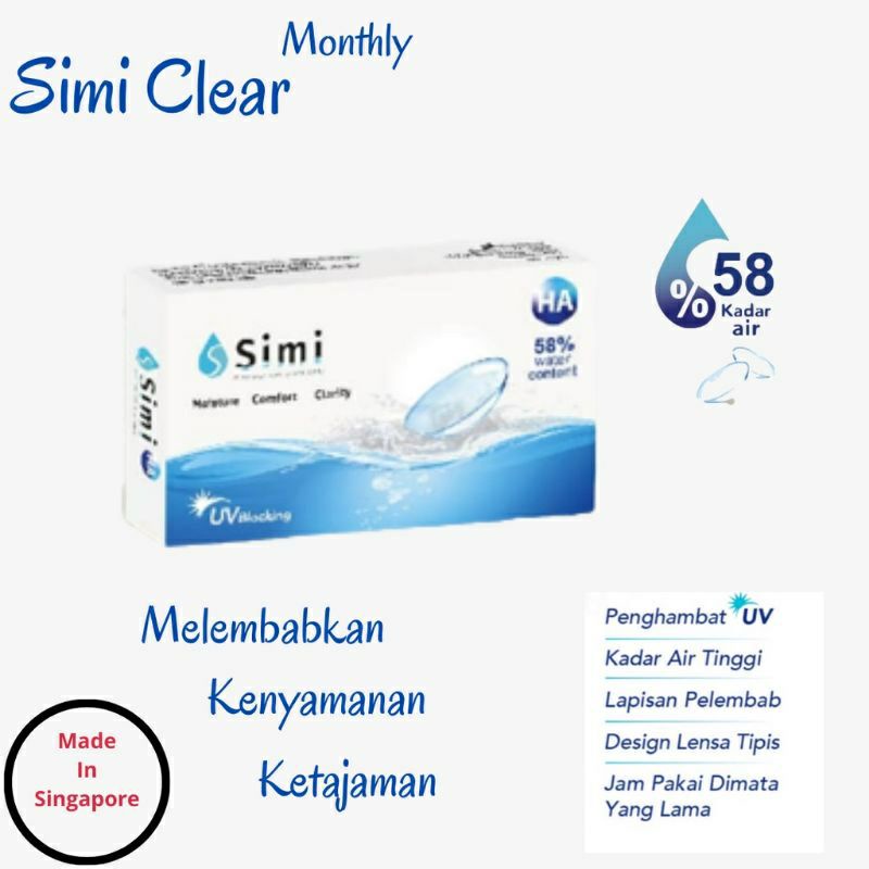 Jual Softlens Simi Clear bening | Shopee Indonesia