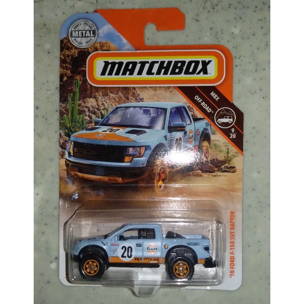 Jual matchbox 10 ford f-150 svt raptor - gulf blue | Shopee Indonesia