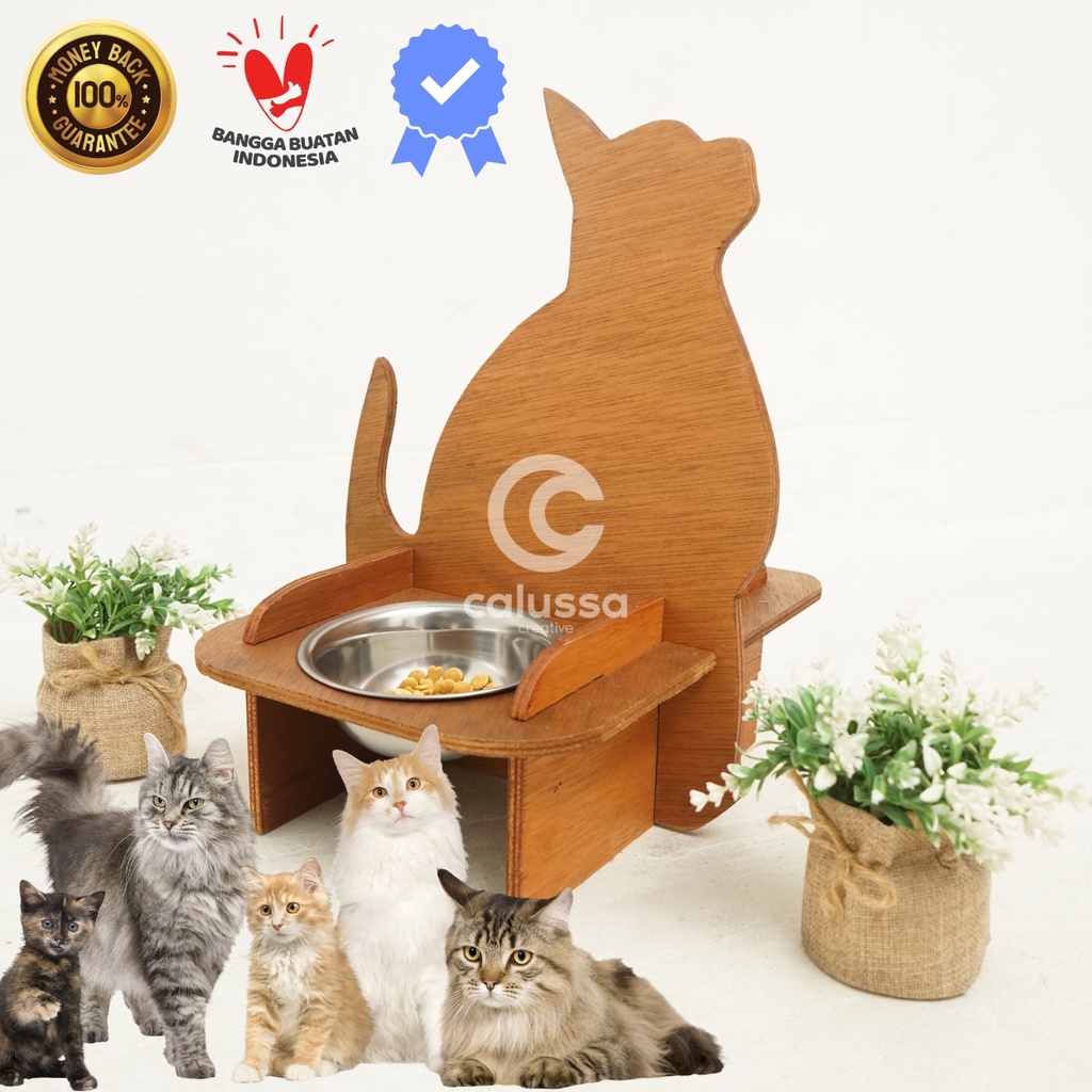 Jual [Cat 1] Tempat Makan Minum Hewan Kucing - Pet Bowl - Calussa ...