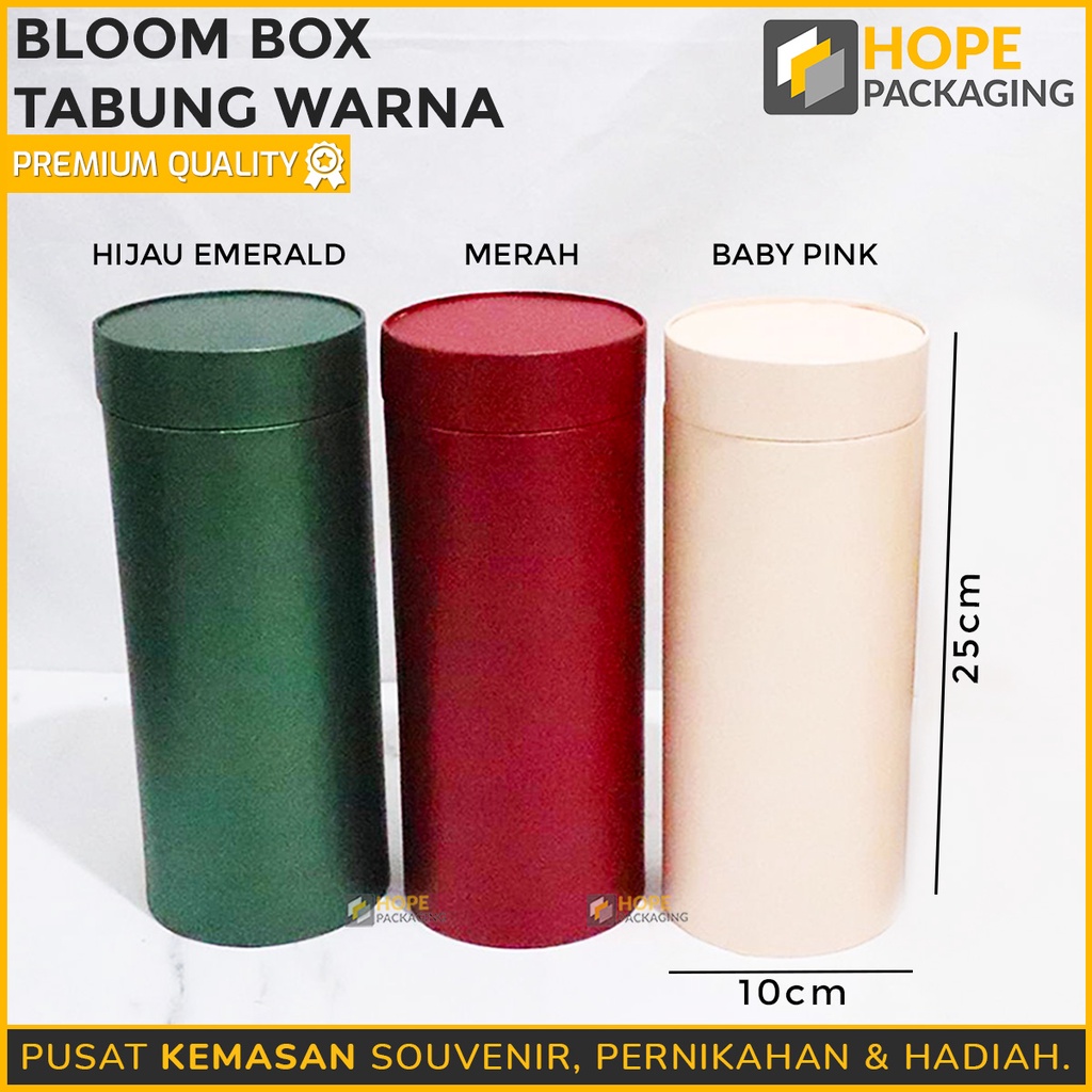 Jual Bloom Box Tabung Craft Warna Paper Tea Box Dried uk 15 x 5.8cm ...