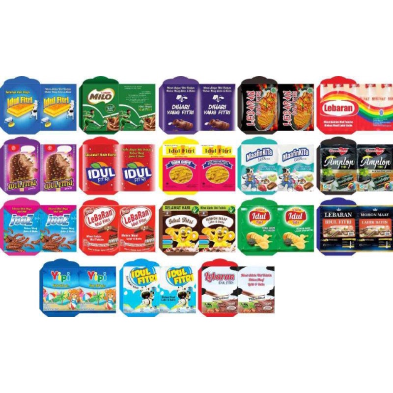 Jual Amplop lebaran isi 10 edisi Snack lucu dan unik | Shopee Indonesia