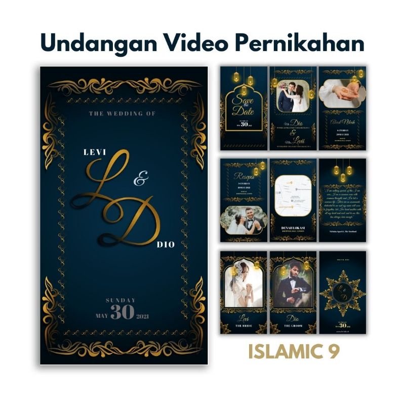 Jual Undangan video | undangan digital | undangan pernikahan tema ...