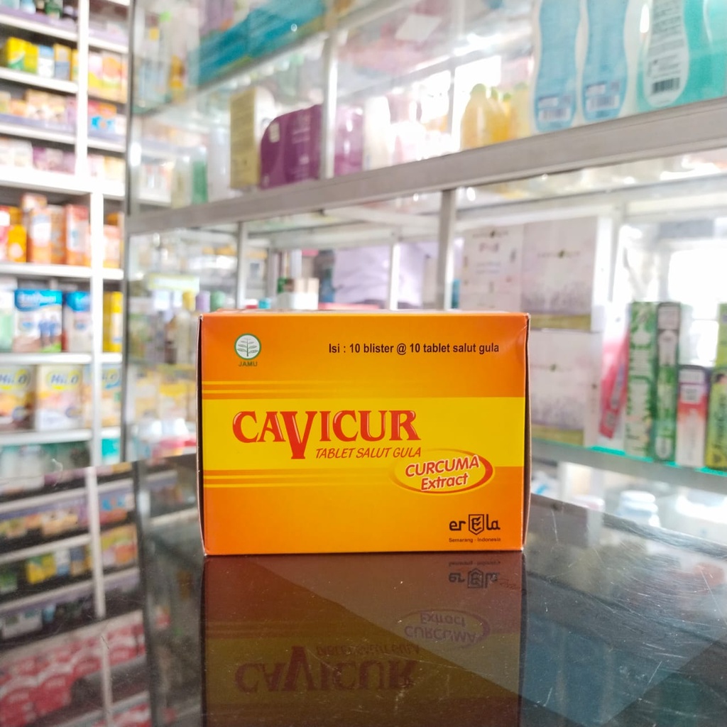 Jual CAVICUR TABLET 1 BOX @10 STRIP cavicur curcuma extract | Shopee ...