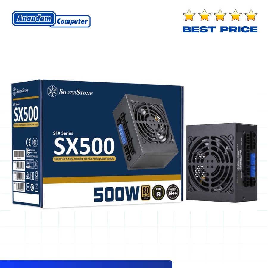 Jual Silverstone SX500-G - 500W 80+ Gold SFX Power Supply PSU FULL ...