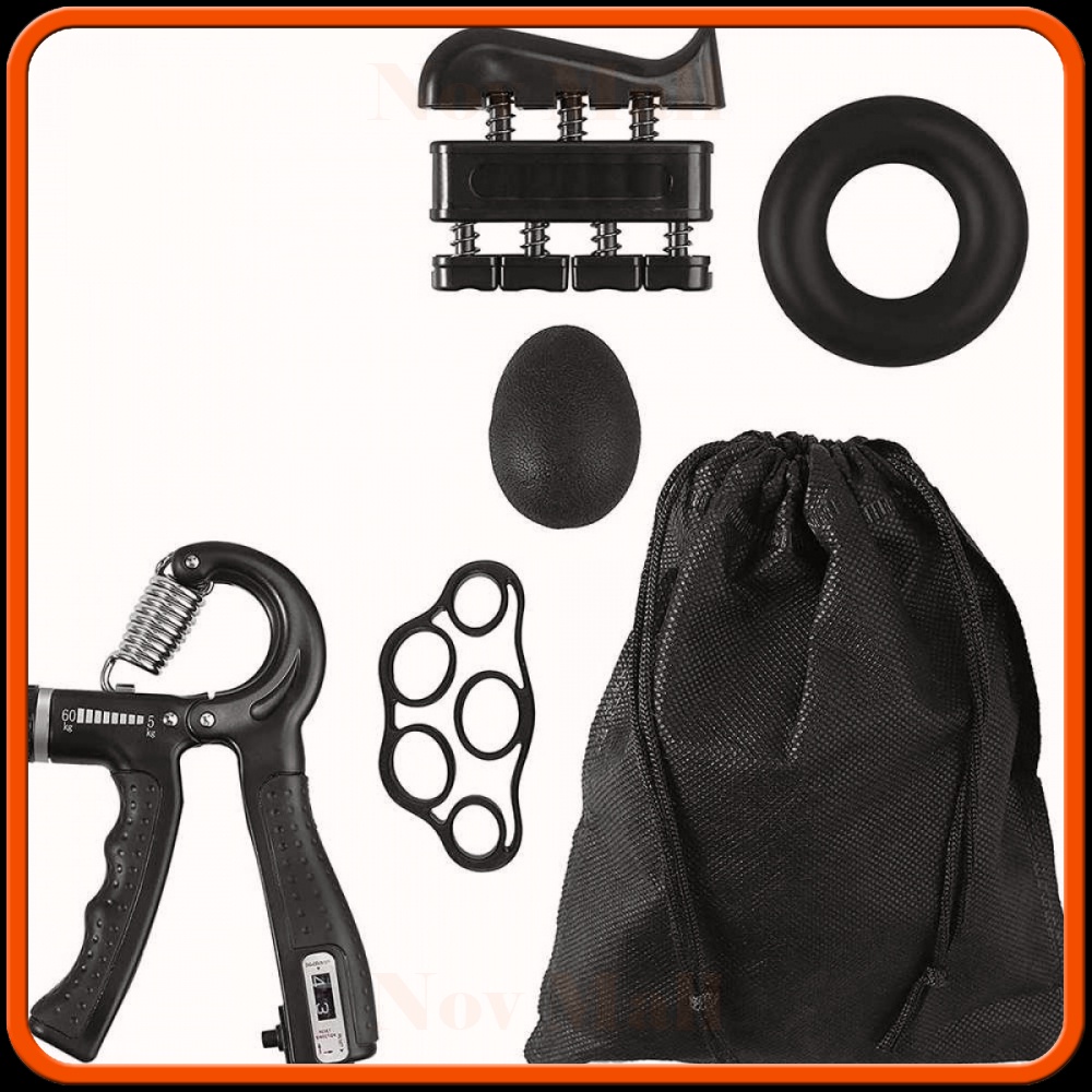 Jual Spring Hand Grip Finger Power Strength Mechanical Counting 5in1 ...