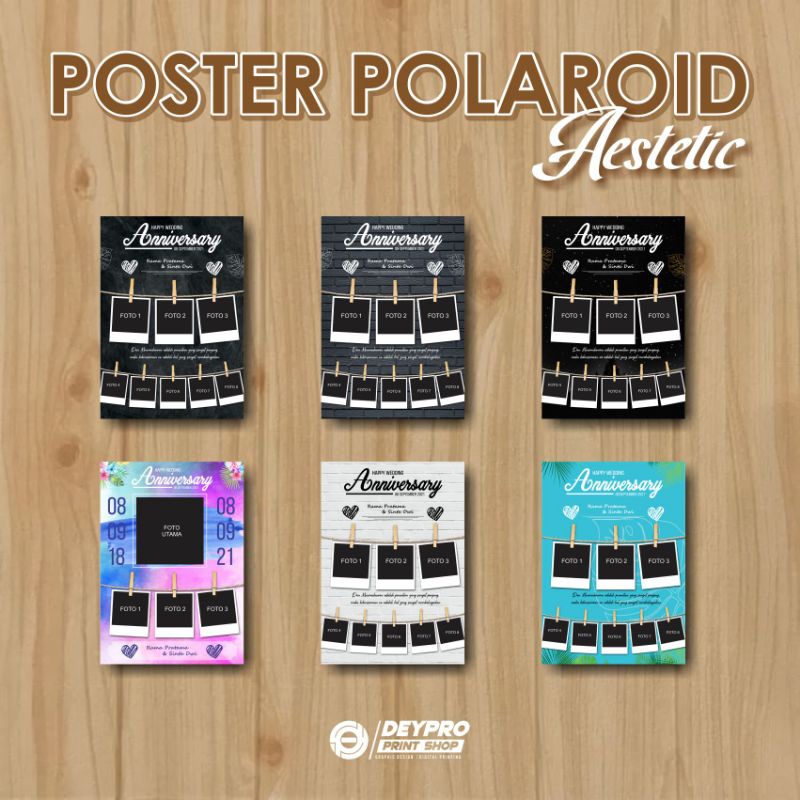 Jual CETAK POSTER POLAROID CUSTOM FOTO/POSTER KEKINIAN (POSTER ESTETIK ...