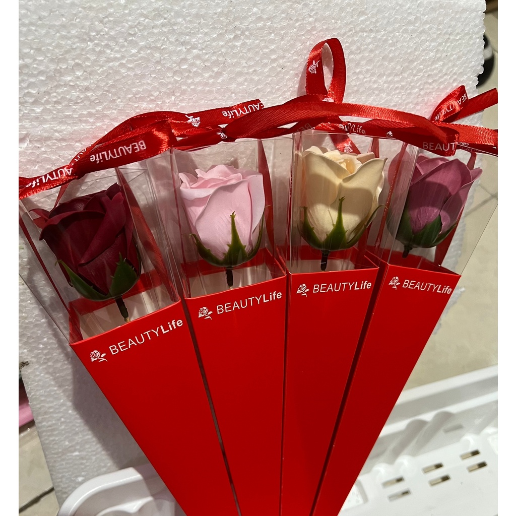 Jual Single rose box / plastik bunga satuan / kertas bunga / barang ...