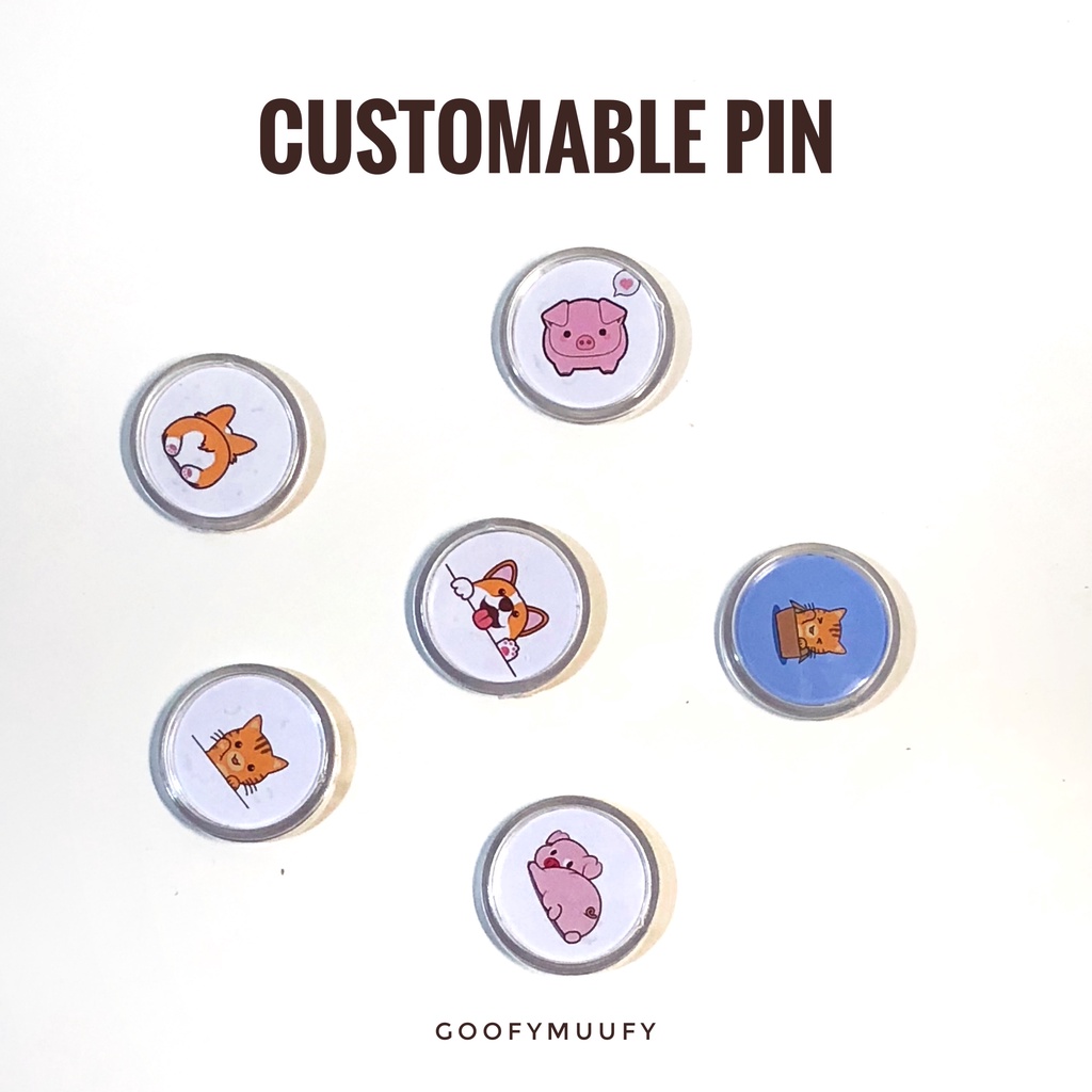 Jual Custom Pin Murah | Custom Pin Akrilik | Custom Pin Akrilik dengan ...