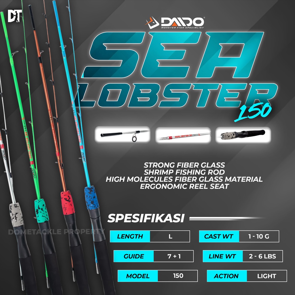 Jual Daido Sea Lobster Rod Joran Pancing Rod 135 150 cm Spiining ...
