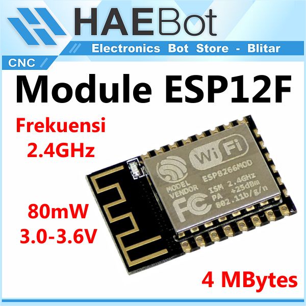 Jual Haebot Esp12 Esp12f Wifi Module Wireless Esp8266 Iot Board 4 Mb Mcu Network Internet