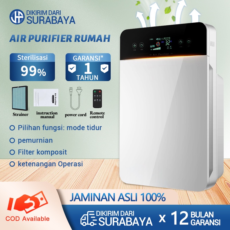 Jual Air Purifier Penjernih Udara Ruangan Rumah / Smart Air Purifier B18 Filter Penyaring Udara ...