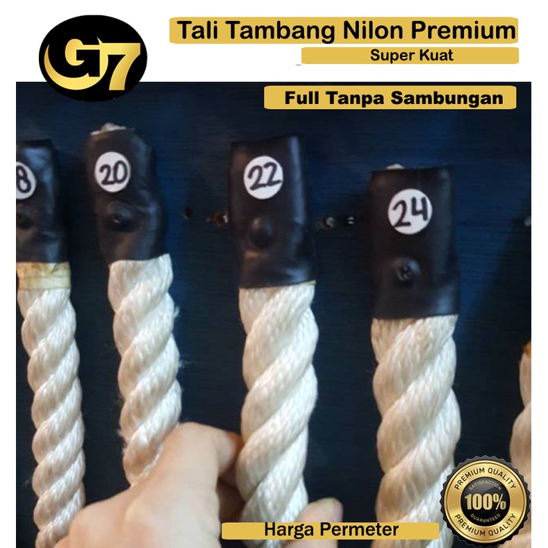 Jual Tali Nilon Tali Tambang Nylon Rope 22mm 24mm Tali Tambang Besar ...