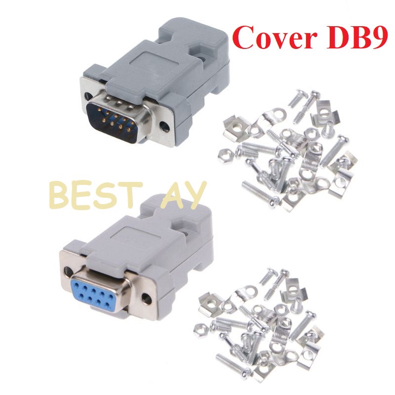 Jual DB9 Case Cover Konektor Serial Adapter RS232 DB9 VGA DB 9 Pin Male ...
