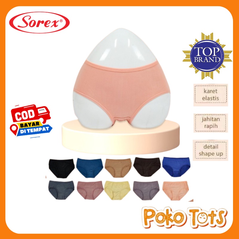 Jual Sorex Cd Basic Super Soft 1239 Celana Dalam Wanita Polos Cutting Midi CD Wanita WHS ...