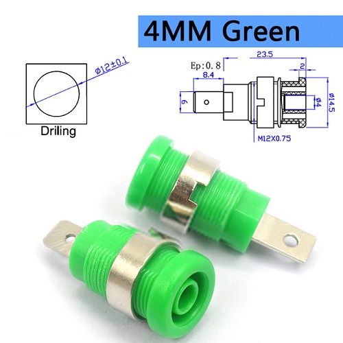 Jual Terminal Socket Banana Plug Panel Jack 4mm Insulated Binding Post ...