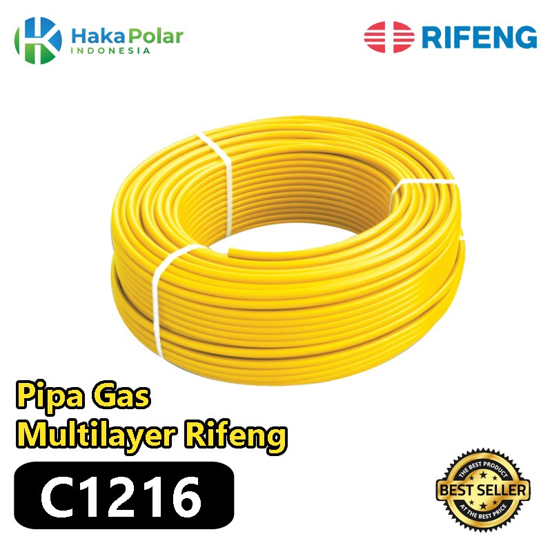 Jual Pipa Gas Multilayer Rifeng Kuning 1/2 inch C1216 PEX AL PEX ...
