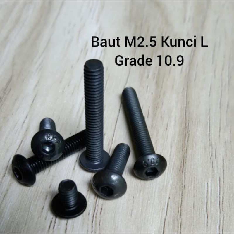 Jual Baut L Button Head M2.5 / Button Head Hex Socket M2.5 | Shopee ...